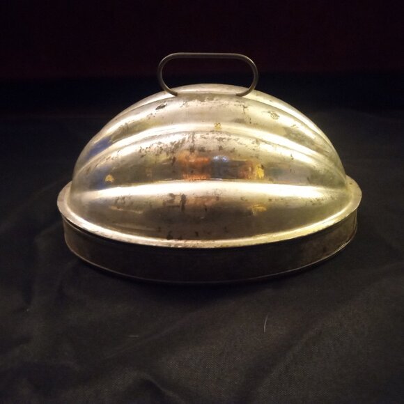 Kitchen | Antique Tin Steamed Pudding Mold Horton Patina 2 Piece W ...